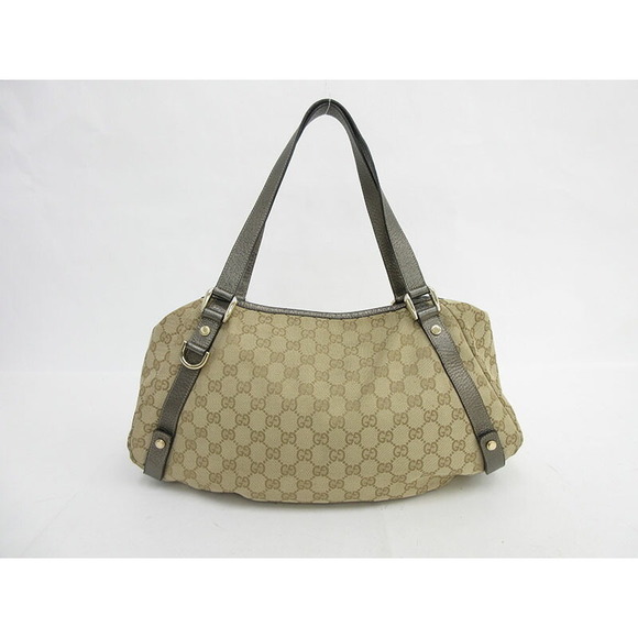 Gucci | Bags | Gucci Gg Tan Tote Leather Shoulder Bag | Poshmark